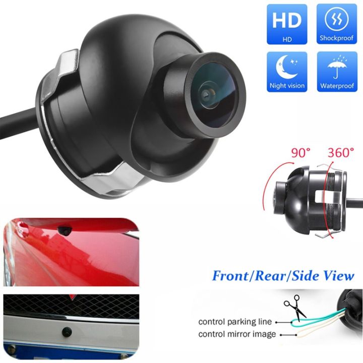 360° Car Rear Front Side View Backup Reversing Camera Waterproof Night ...