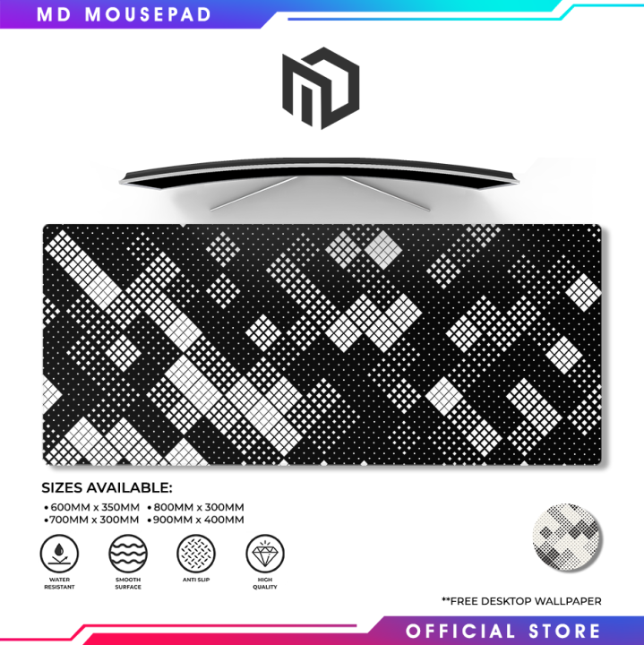 MD Mousepad | Geometric Cubes | Extended Mousepad | Large Gaming ...