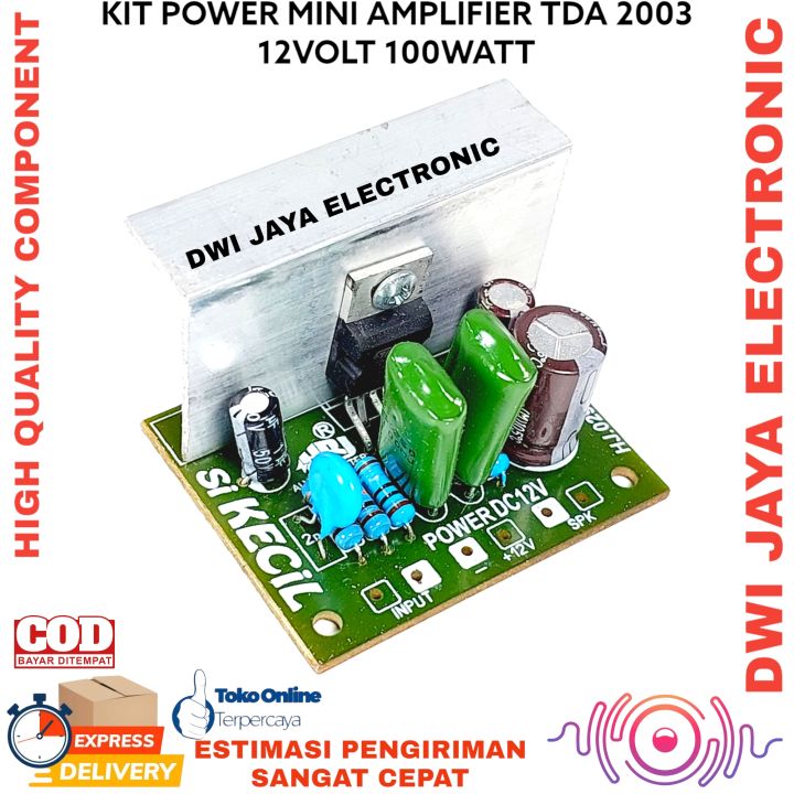 KIT Power Amplifier MINI MONO 12V DC TDA2003 12 VOLT V AMPLIFIER AMPLI ...