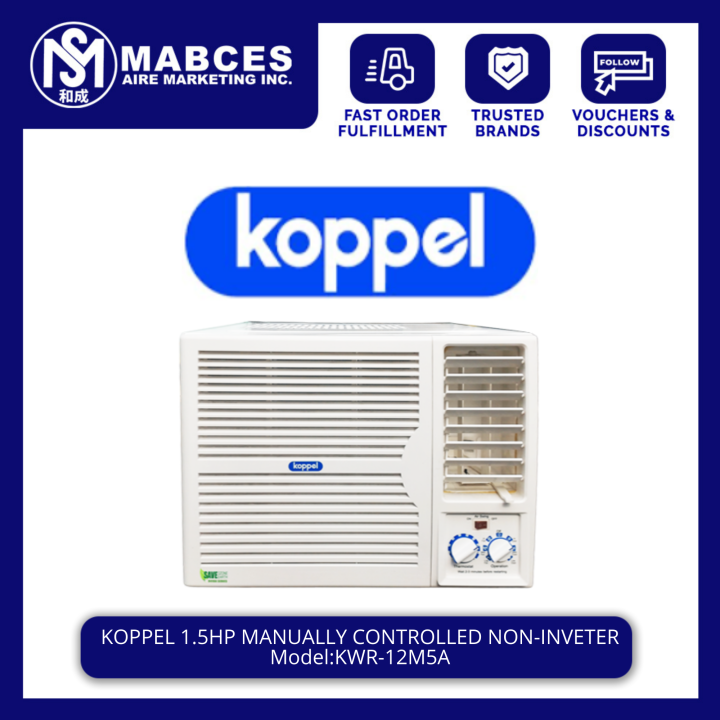 Koppel 1.5HP Manually Controlled Window Type Non-Inverter Aircon KWR ...
