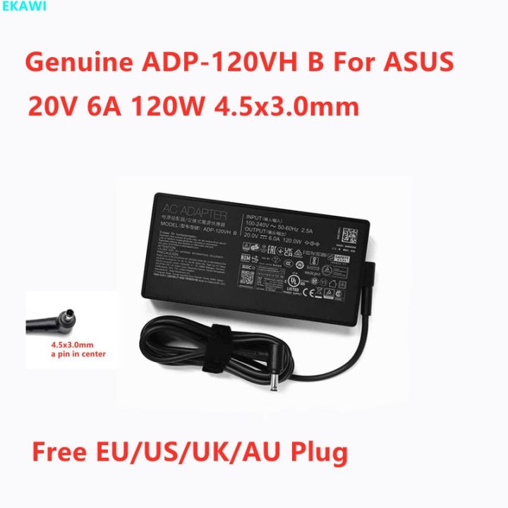 Genuine ADP-120VH B 20V 6A 120W 4.5x3.0mm A17-120P2A Thin AC Adapter ...