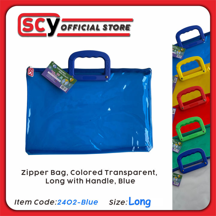Plastic Envelope SCY Adventure Joyy Zipper Bag, Colored Transparent ...