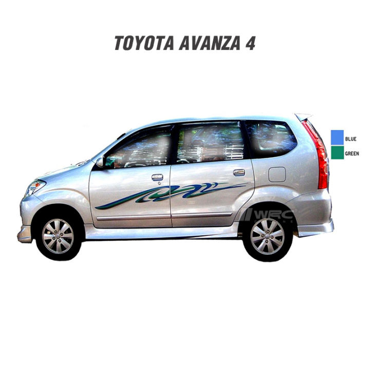 Toyota Avanza (4) Body Sticker - Green | Lazada