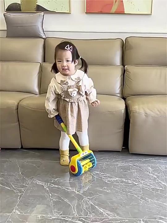 Spot parcel post New Children's Toddler Trolley Vacuum Cleaner Toy ...