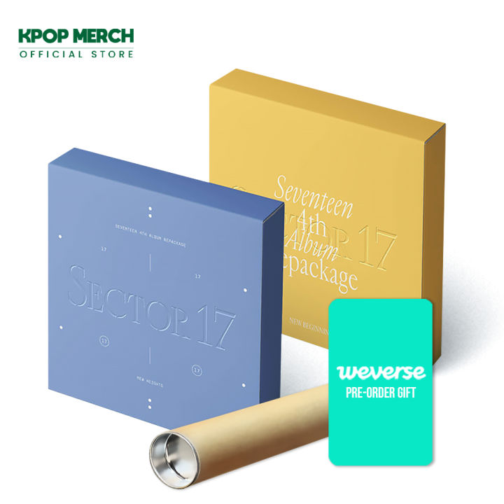 [+Weverse gift] SEVENTEEN - 4th Album Repackage [ SECTOR 17 ] + Rolled ...