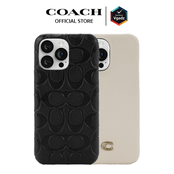 Coach เคสสำหรับ iPhone 14 Pro / 14 Pro Max รุ่น Leather Slim Wrap Case by Vgadz | Lazada.co.th