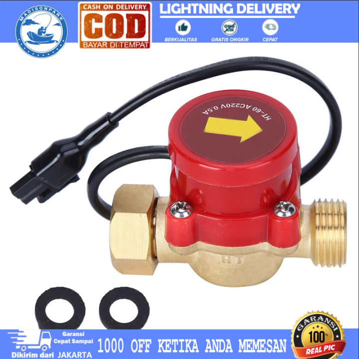 Pompa Otomatis Booster Dorong / Saklar Aliran Air merk Flow Switch 1” x 3/4” atau 1” x 1/2” Alat ...