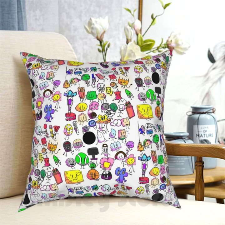 Bfb Characters Pillow Case Printed Home Soft Diy Pillow Cover Bfb Bfdi ...