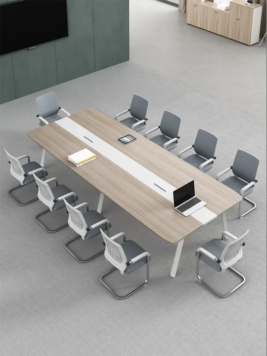 Conference table, long table, simple and modern negotiation table ...
