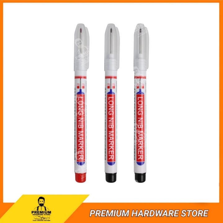 PREMIUM Multipurpose Long Nib Marker Waterproof Quick Drying Deep Hole ...