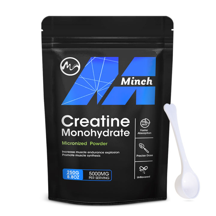 Minch Monohydrate Micronized Powder 5000mg Per Serv (5g) - Micronized ...