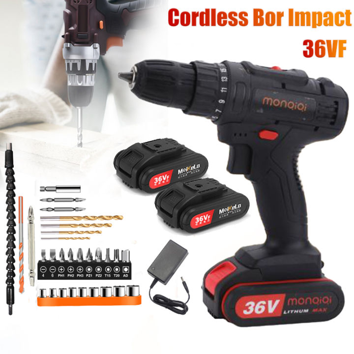 bor cas murah 36Vf Cordless Screwdriver / Bor Mini /Bor baterai / Bor ...