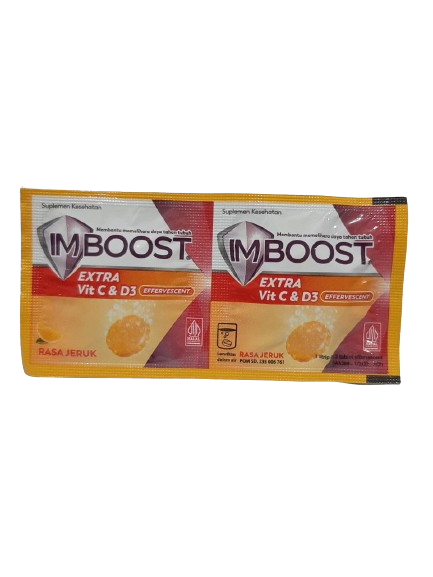 IMBOOST EXTRA VIT C & D3 EFFERVESCENT (RASA JERUK) ISI 2 TABLET ...