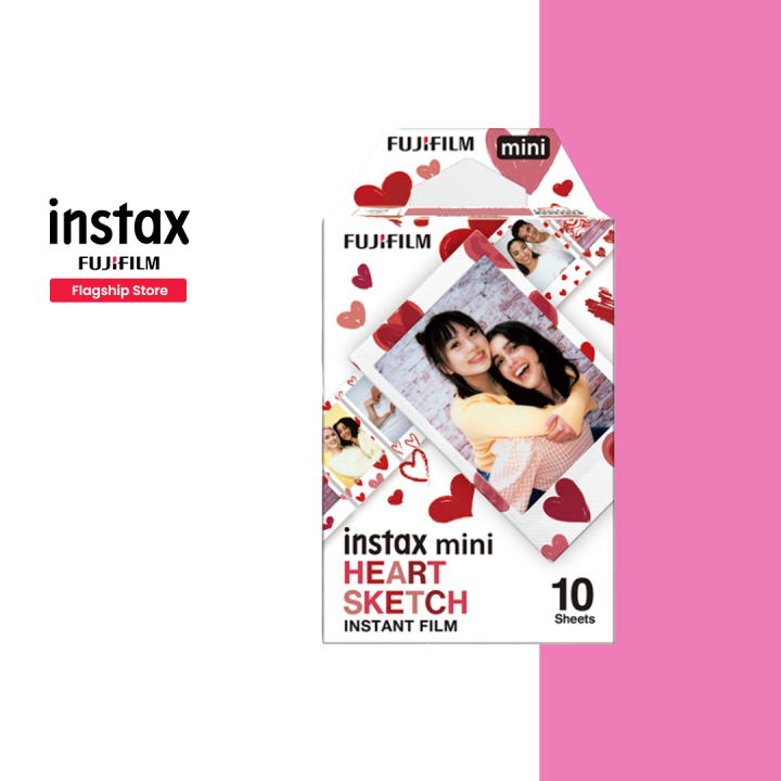 instax mini Heart Sketch Sheet Instant Film (10 sheets) | Lazada PH