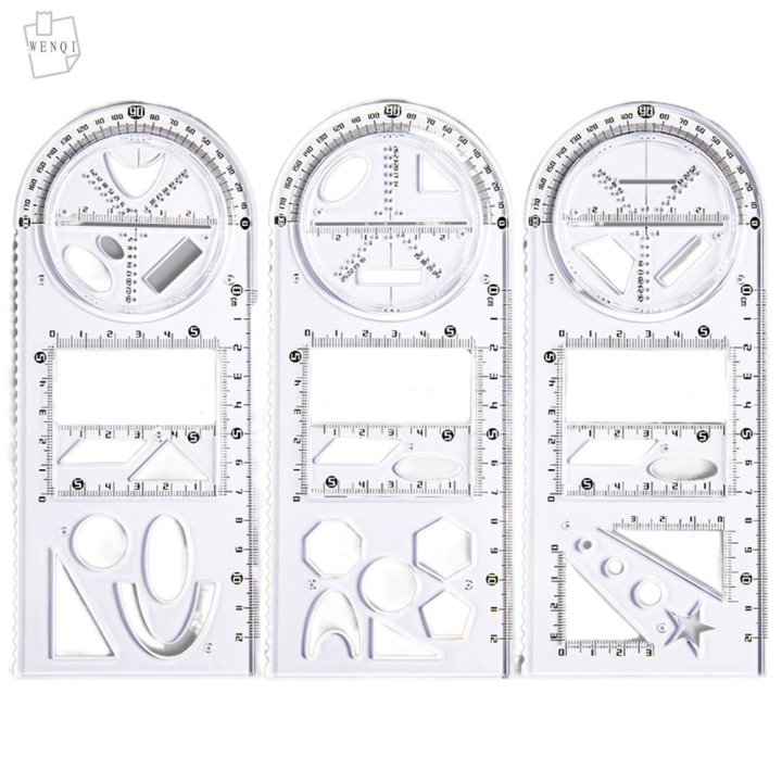 WENQI Multifunctional Geometric Ruler Drawing Rulers Mathematics ...