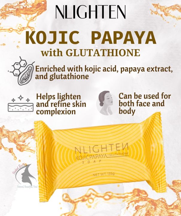 Kojic Papaya Glutathione Soap | Nlighten Products Original Oil Control ...