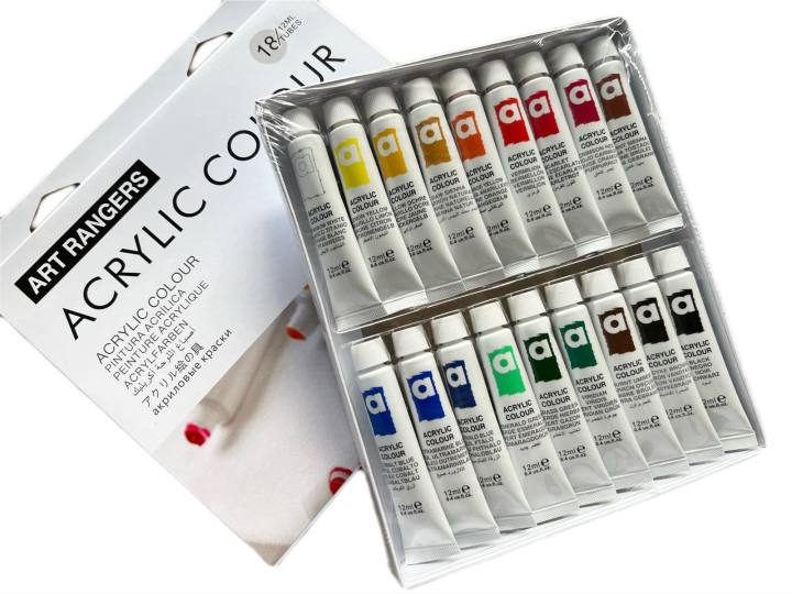 Art Ranger [18 colors x 12ml] Acrylic Paint Set | Lazada PH