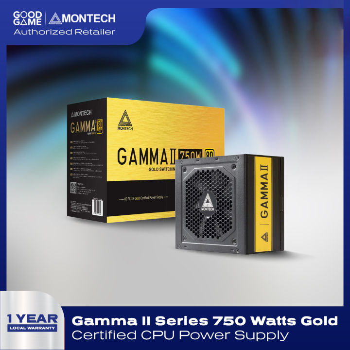Montech Gamma II Series 750 Watt 80+ Gold Certified Power Supply, LLC ...