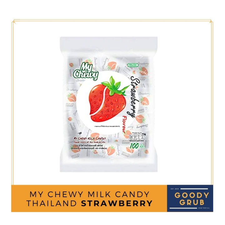 My Chewy Milk Candy Strawberry | Chewy Milky Soft Candy | Thailand ...