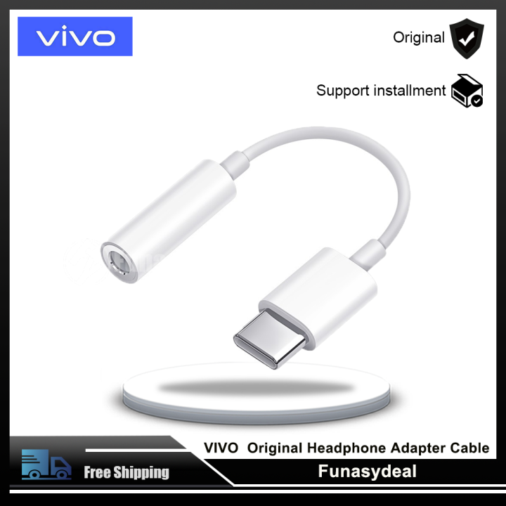 VIVO Official Original Headphone Adapter Cable Type-C to 3.5mm Suitable ...