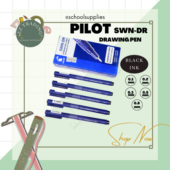 Pilot Drawing Pens -Black : (SOLD per PIECE) | Lazada PH