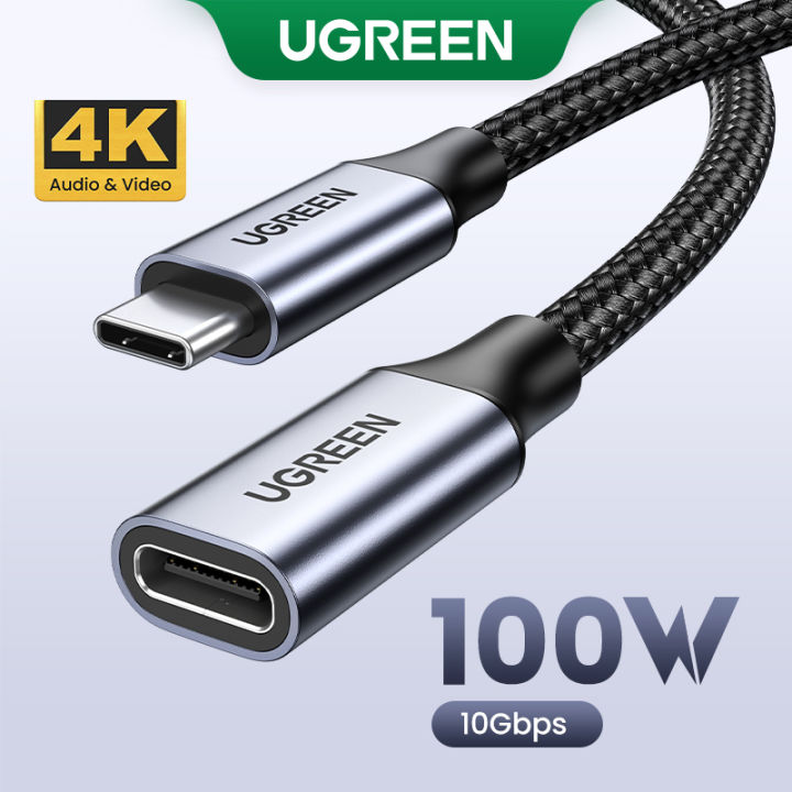 UGREEN USB C Extension Cable USB Type C 3.1 Gen 2 Male to Female Fast Charging & Audio Data ...