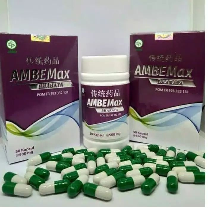 Ambemax Bharata 200gr Isi 50 Kapsul !00% Original Herbal Asli Indonesia ...