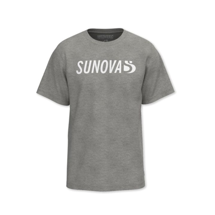 SUNOVA Classic Tee Logo Grey | Lazada.co.th