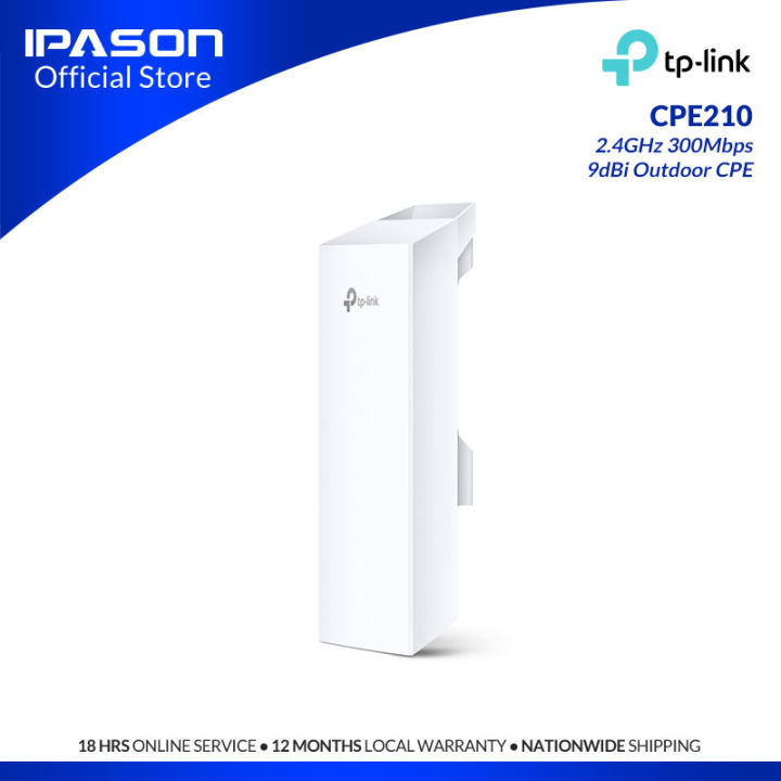 Tp-Link CPE210 2.4GHz 300Mbps 9dBi Outdoor CPE P2P AP Point to Point ...