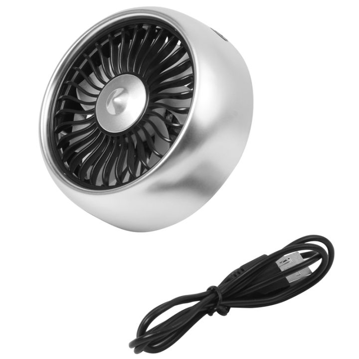 3 Speed Adjustment Usb Car Fan 5V Electric Car Fan Colorful Light ...