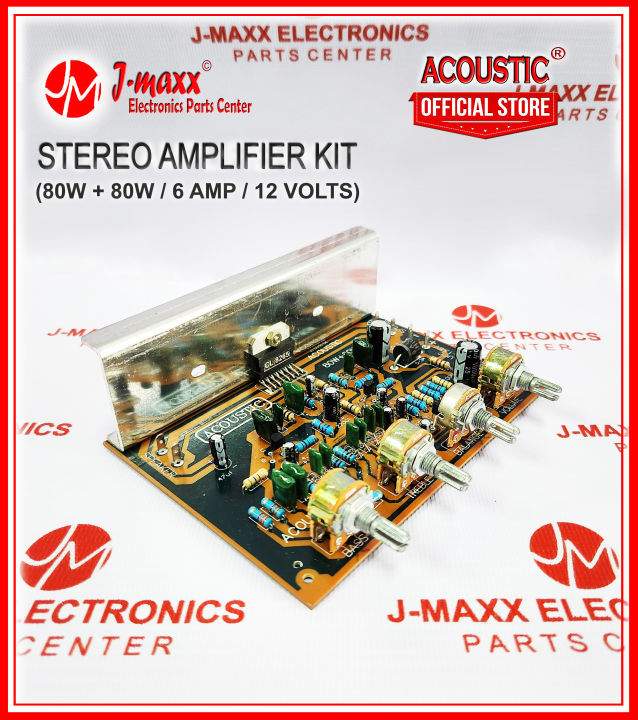 ACOUSTIC AMPLIFIER KIT 80W + 80W STEREO (12V, 6AMP) | Lazada PH