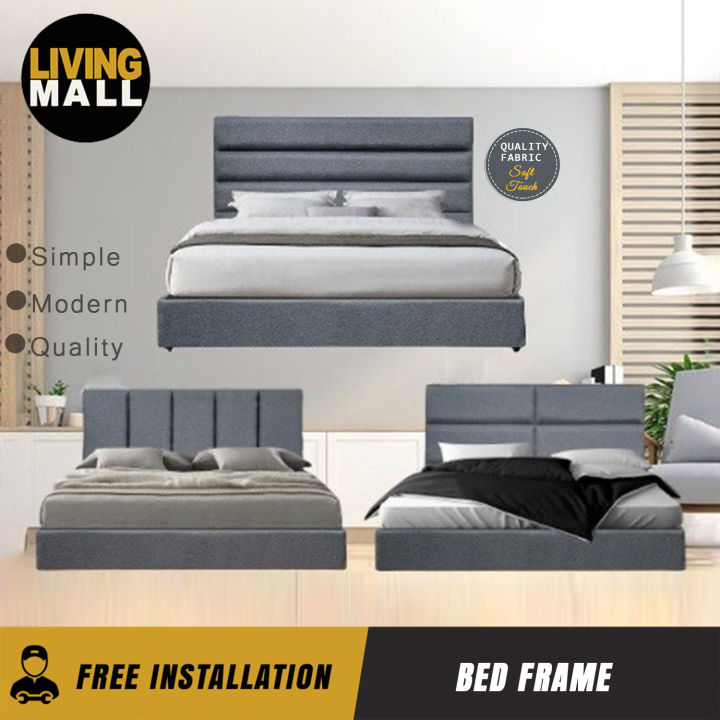 Living Mall Daphne Headboard Bedframe Divan Only 3 Model Designs- All ...