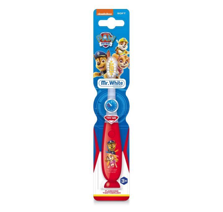 [BUNDLE OF 2] Paw Patrol Toothbrush with Light and Suction cup (Red ...