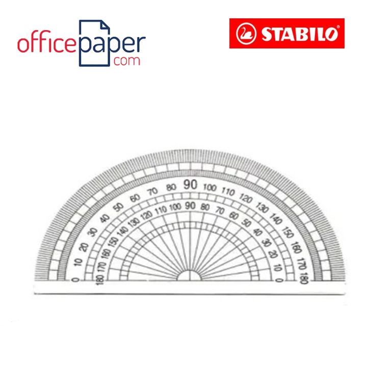 Transparent 180 Degree Protractor Ruler / Semi Circle Measuring Angles ...