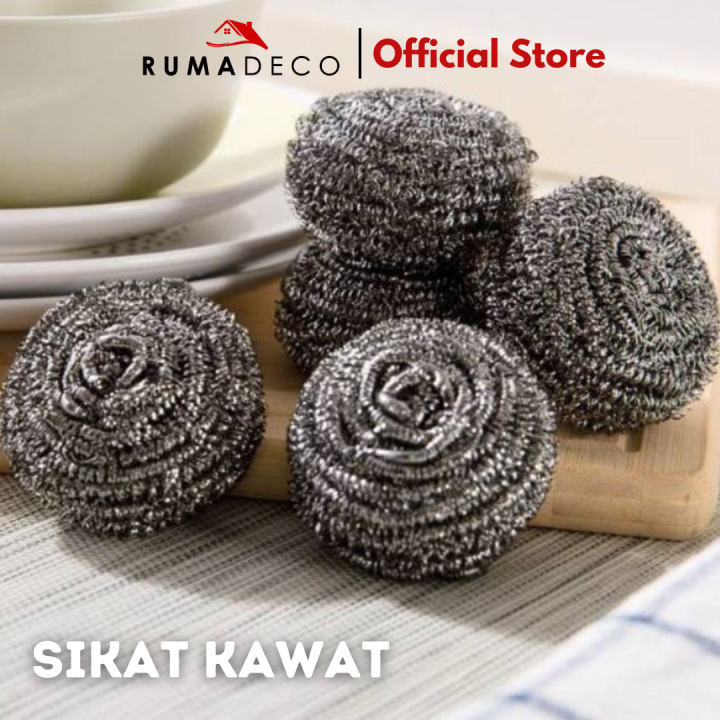 RUMADECO SIKAT KAWAT | SABUT STAINLESS KAWAT CUCI PIRING EKONOMIS ...