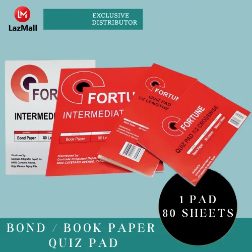 Fortune Writing Pad Quiz Pad Paper 80 Leaves | Lazada PH