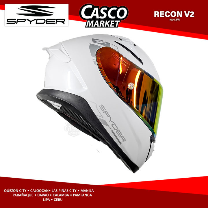 SPYDER RECON2 PD (VERSION2) FULL FACE DUAL VISOR MOTORCYCLE HELMET WITH ...