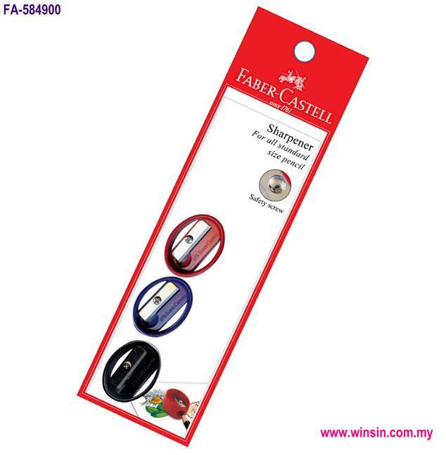 FABER-CASTELL SHARPENER X 3 SINGLE HOLE OVAL CLASSIC - * FA-584900 ...