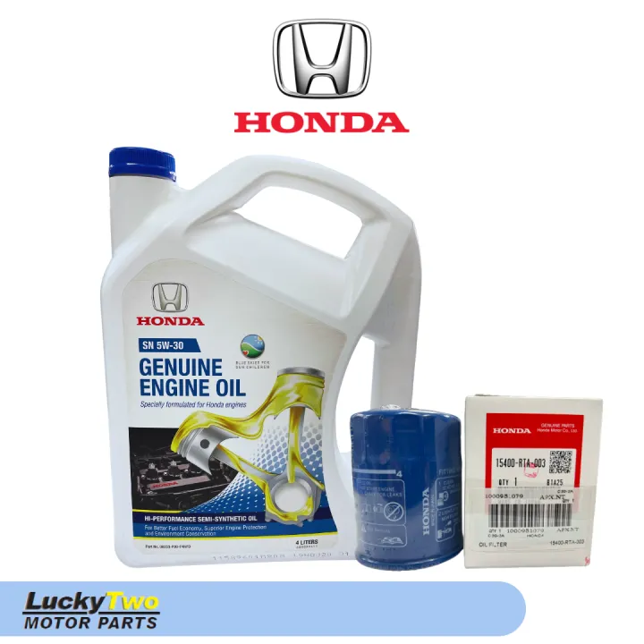 Honda Genuine Semi-Synthetic Engine Oil 5W-30 for Gasoline Engine with ...