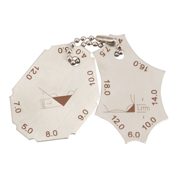 2Pcs Welding Gauge Key Weld Joint Inspection Measure Tools Pocket ...