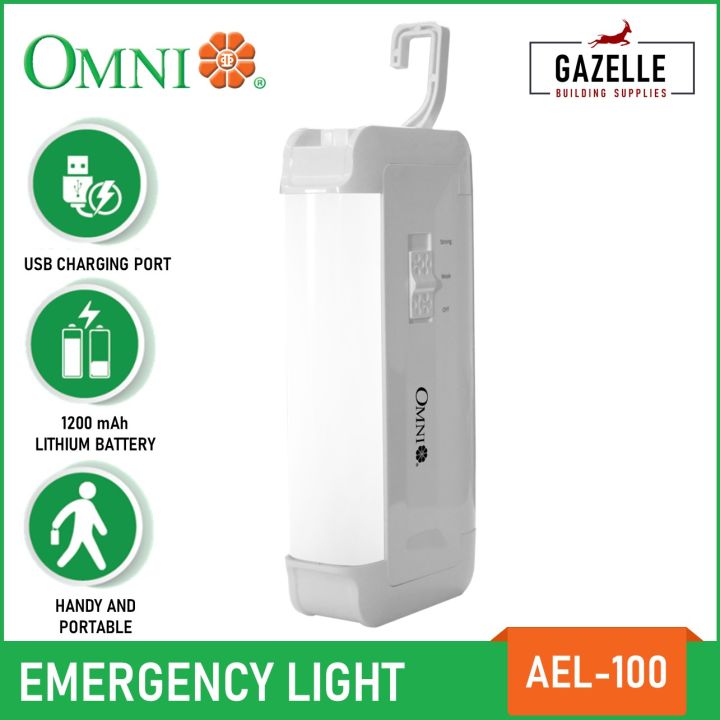 Omni Rechargeable Lamp Light - AEL-100 Emergency Light | Lazada PH