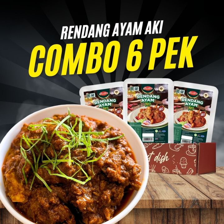 ISI SAHAJA TANPA TULANG - RENDANG AYAM AKI SUMATRAA COMBO 6- IN ...