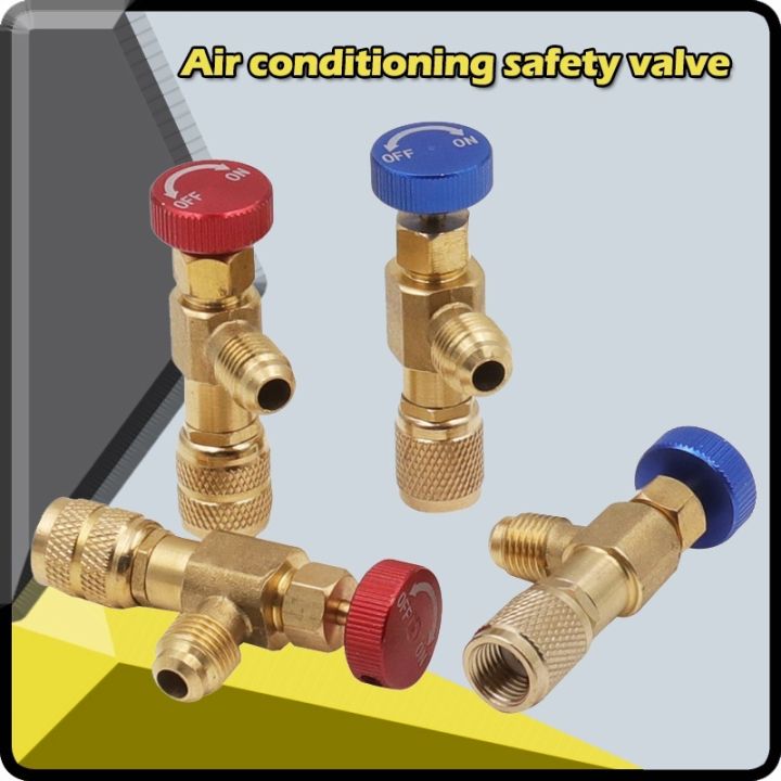 R410/R22/R32 Red / Blue adapter aircond outdoor unit charging gas ...