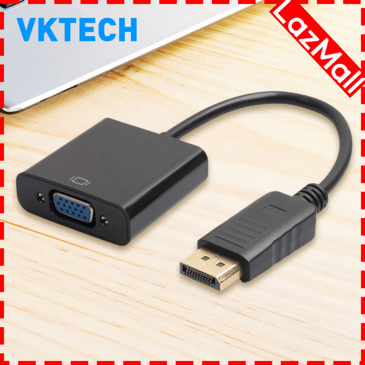 DP Male To VGA Female Converter Short 15cm DisplayPort To VGA Adapter ...