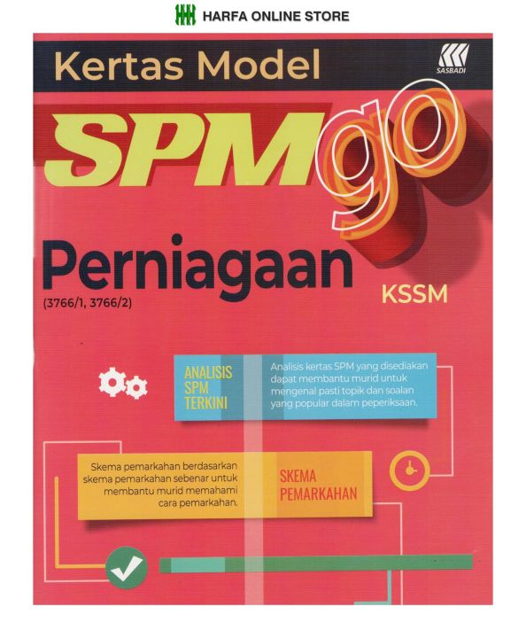 BUKU LATIHAN : KERTAS MODEL SPM GO PERNIAGAAN KSSM | Lazada
