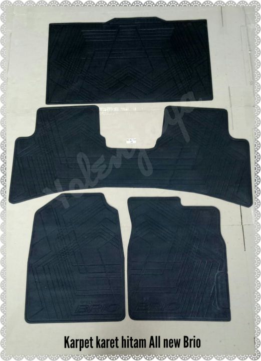 Karpet Karet Hitam All New Brio | Lazada Indonesia