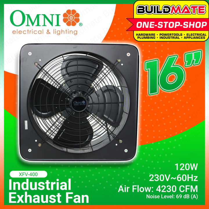OMNI INDUSTRIAL Metal Body Exhaust Fan Ventilator Air Circulator 16 ...