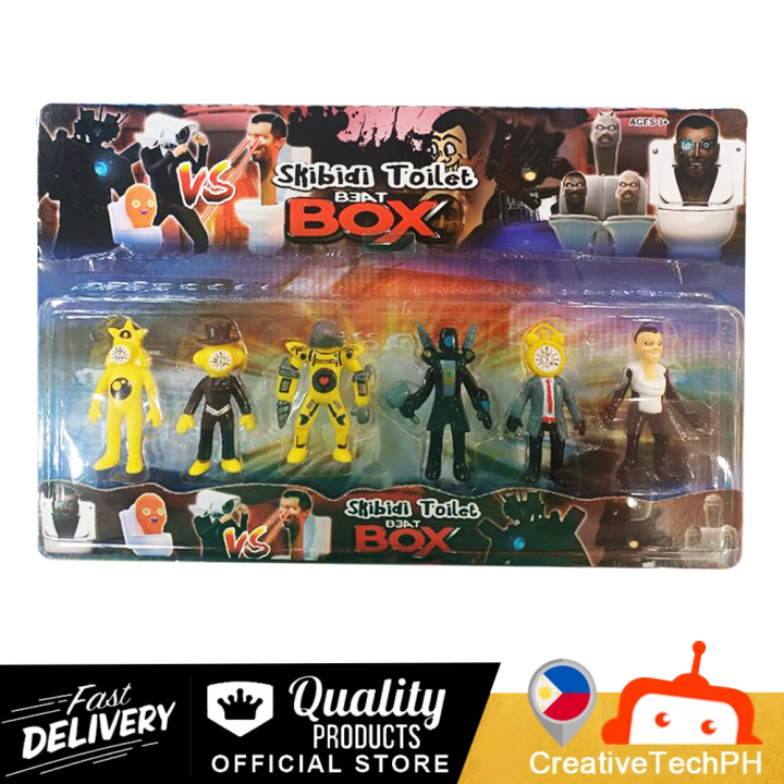 Skibidi Toilet Beat Box 6 in 1 Action Figures Design 2 | Lazada PH