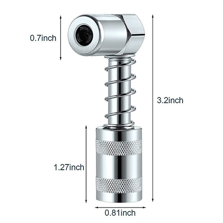 Jiaogan Professional Grease Coupler Fitting Tool 90 Degree Coupler ...