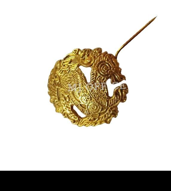 brooch collar needle เข็มกลัด เข็มติดปกคอเสื้อ รูปสิงห์ กนกคอ ข้าราชการ ...